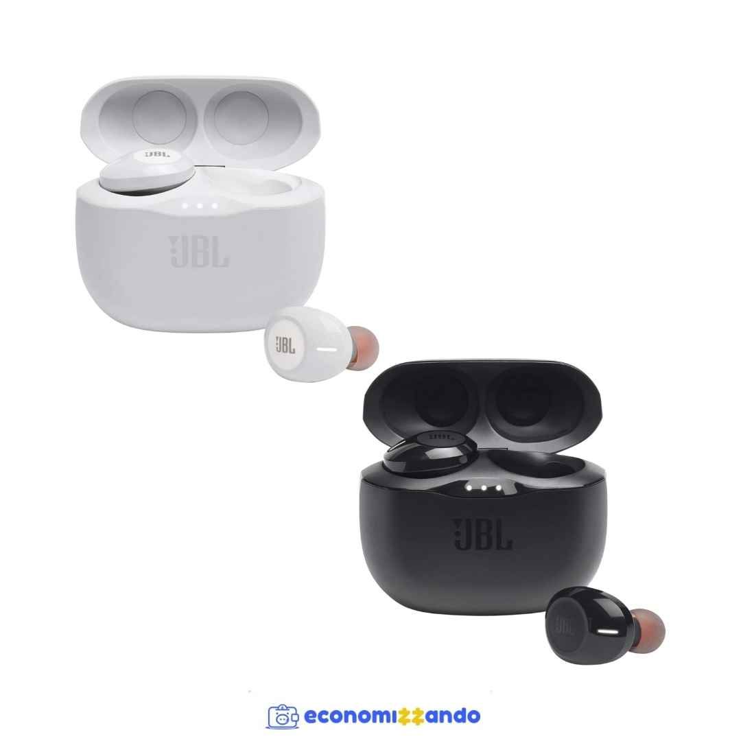Oferta em Fone Bluetooth JBL Tune 125TWS IntraAuricular Branco ou Preto ...