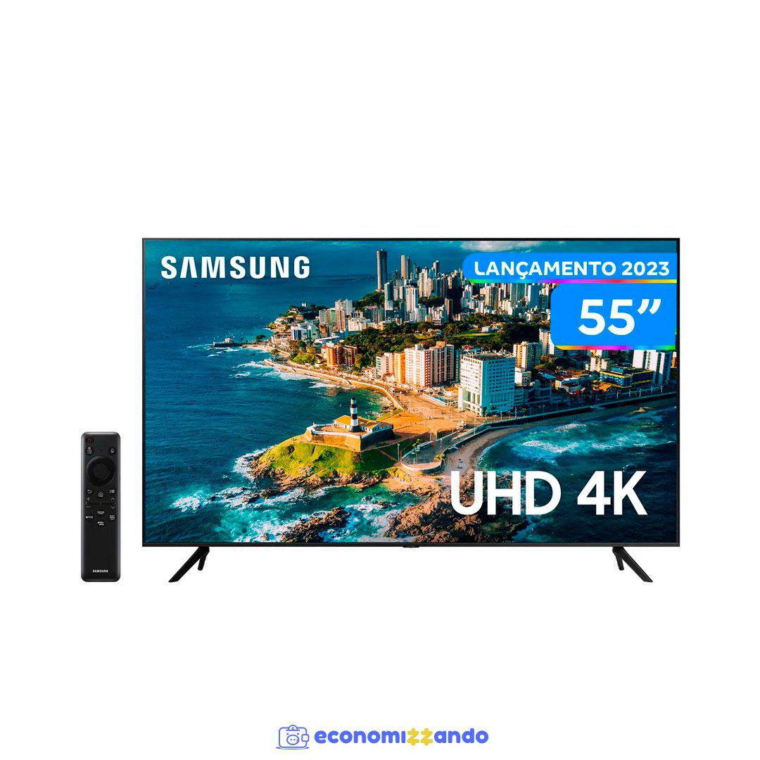 Smart TV 55” UHD 4K LED Samsung 55CU7700 | Economizzando