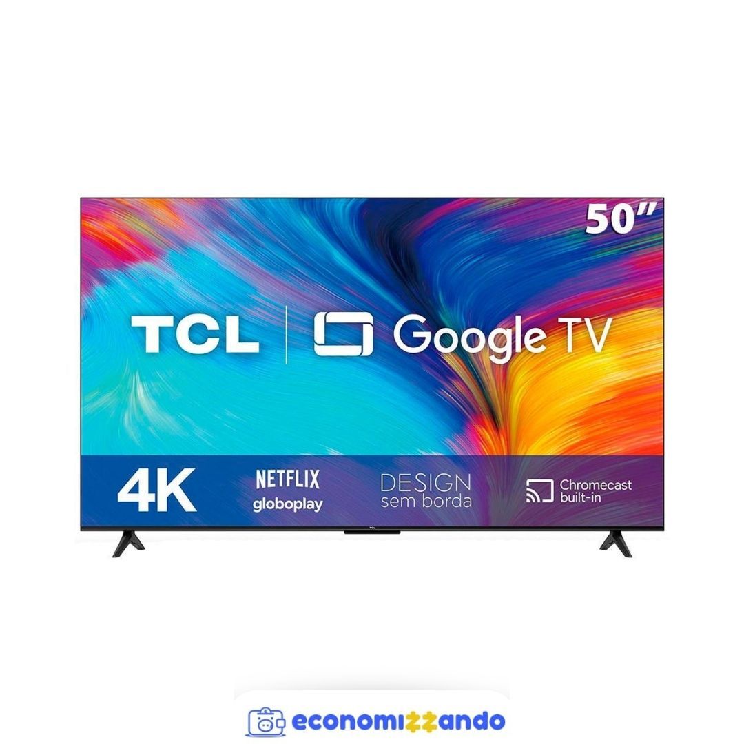 Smart TV LED 50 Polegadas Resolução 4K Full HD com 3 Entradas HDMI e 1 ...