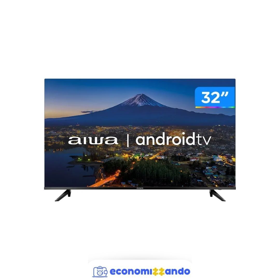 Smart TV 32” HD D-LED AIWA IPS Wi-Fi Bluetooth - Google Assistente 2 ...