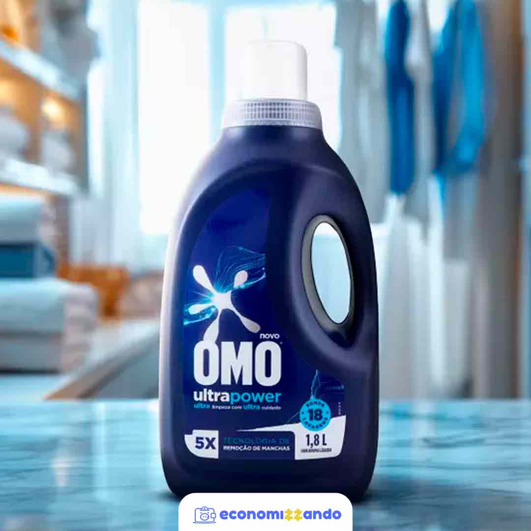 Omo Sabão Líquido -- Ultra Power Original 1,8L | Economizzando