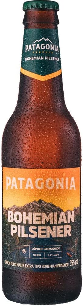 Patagonia Bohemian Pilsener Cerveja Long Neck 355ml Economizzando